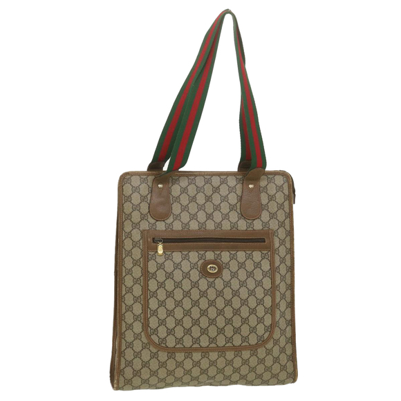 Gucci | Bags | Gucci Gg Canvas Web Sherry Line Tote Bag Beige Red Green 892092 Auth Bs424 | Poshmark